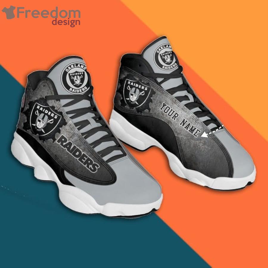 Las Vegas Raiders Air Jordan 13 Sneaker Shoes - Freedomdesign