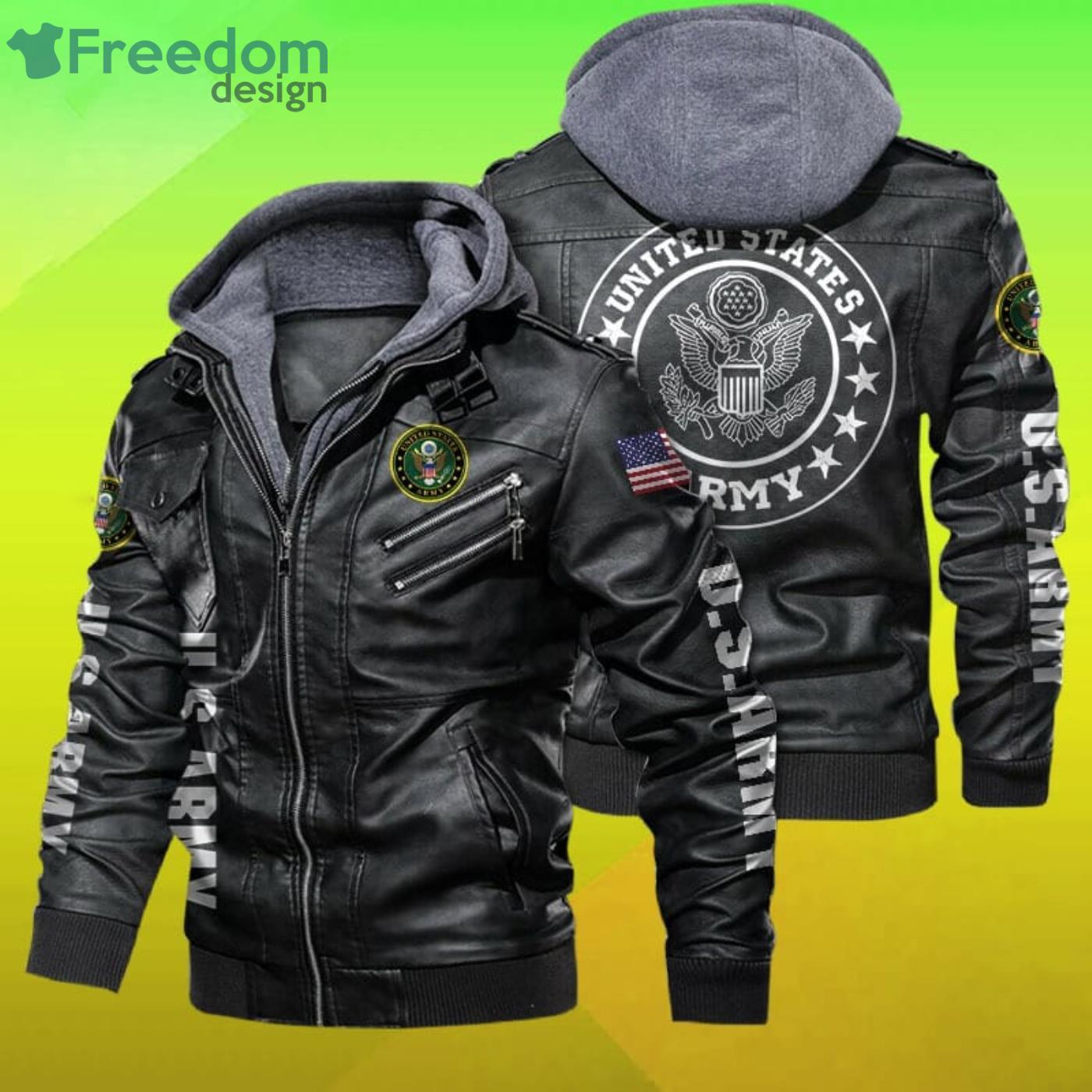 Us Army Trending 2D Leather Jacket - Freedomdesign