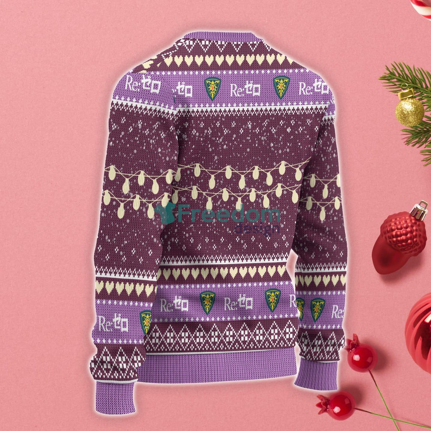 Beatrice Anime Christmas T Ugly Christmas Sweater Custom Re Zero Freedomdesign