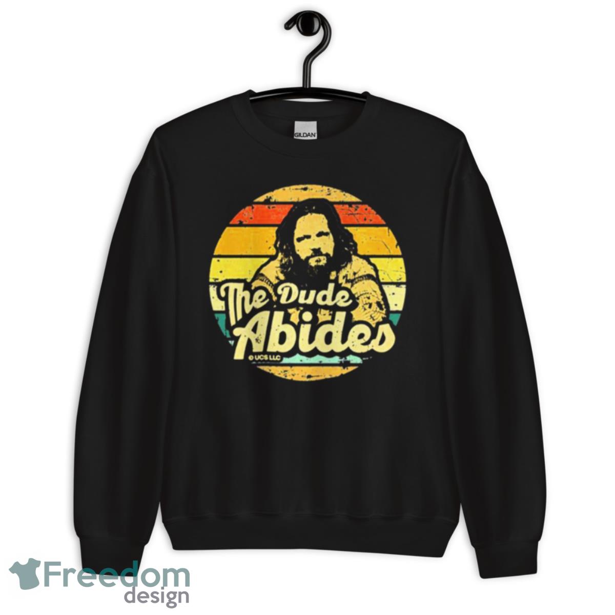 Distressed Design The Big Lebowski The Dude Abides Shirt - Freedomdesign