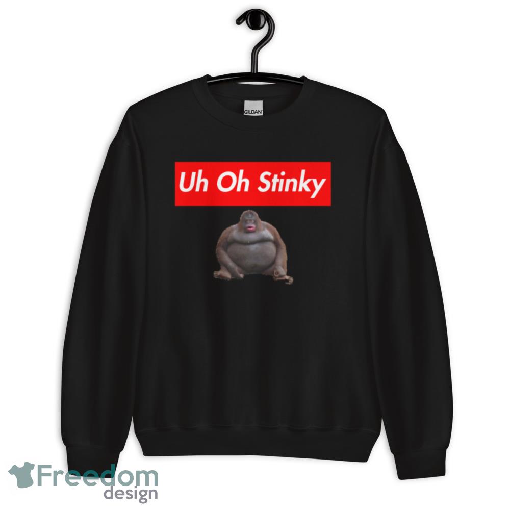 Uh Oh Stinky Monkey Meme T Shirt fat monkey funny shirt - Freedomdesign