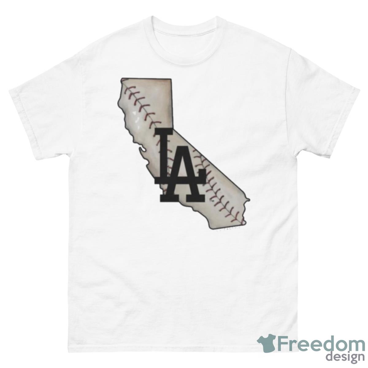 Los Angeles Dodgers State Outline Shirt - Freedomdesign