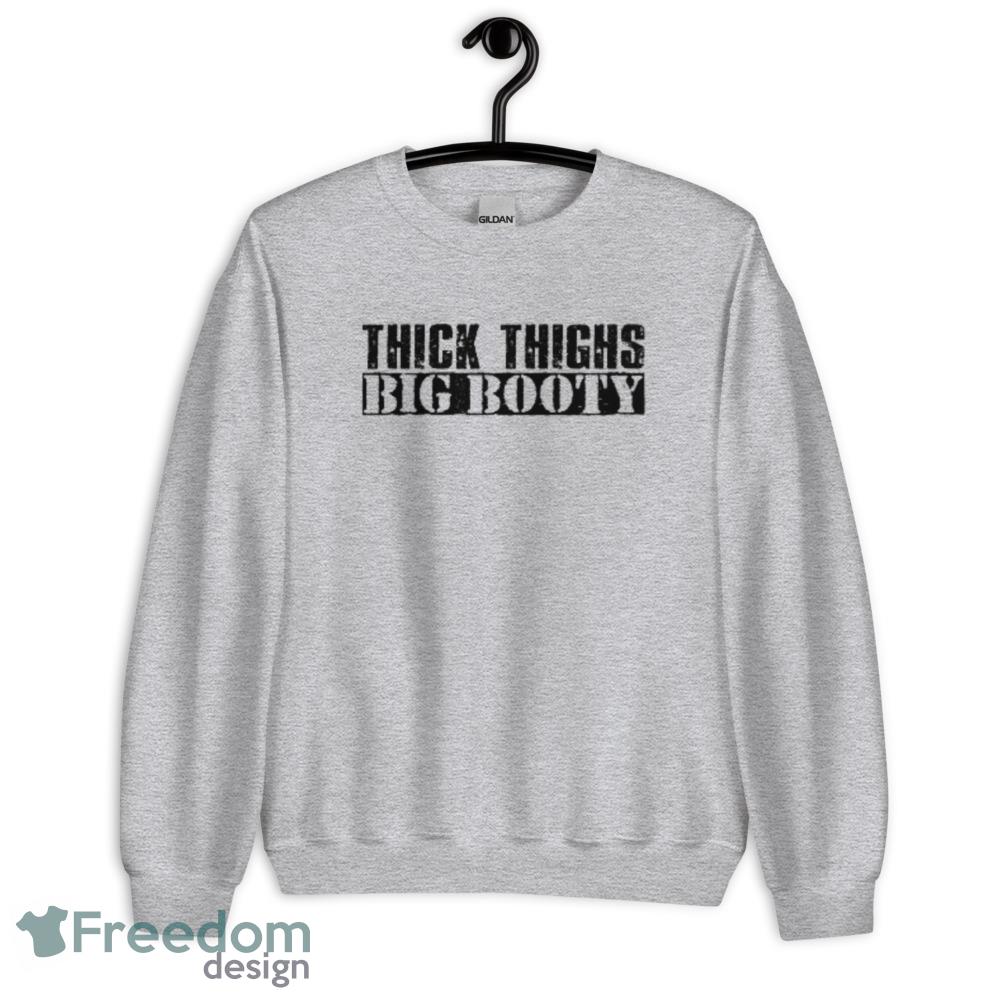 Thick Thighs Big Booty Vintage Black T shirt - Freedomdesign