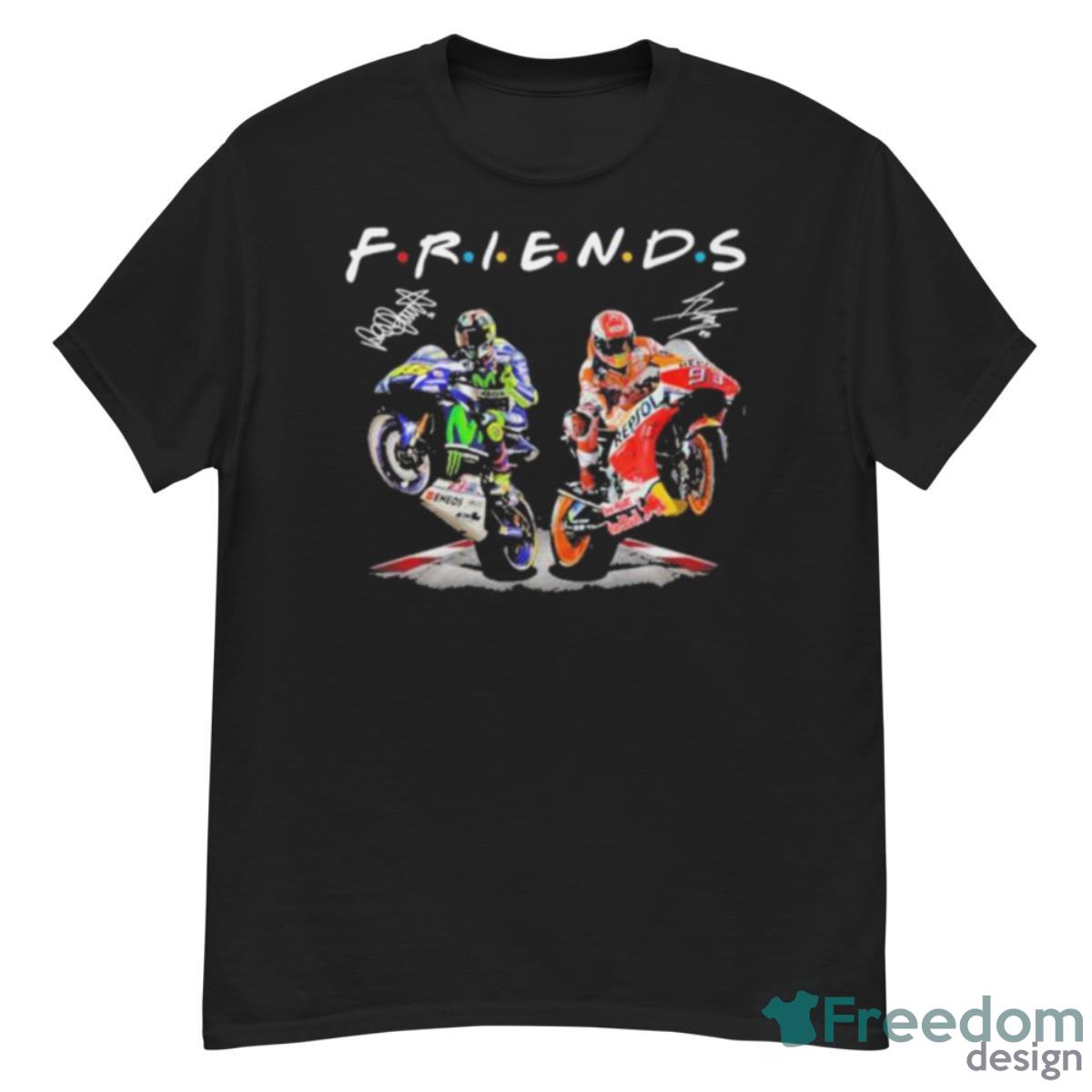 Friends Valentino RossI And Marc Marquez Signature Shirt - Freedomdesign