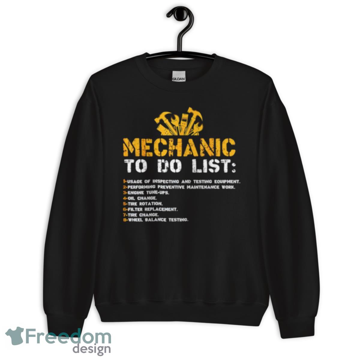 Mechanic To Do List Cool Mechanic Shirt - Freedomdesign