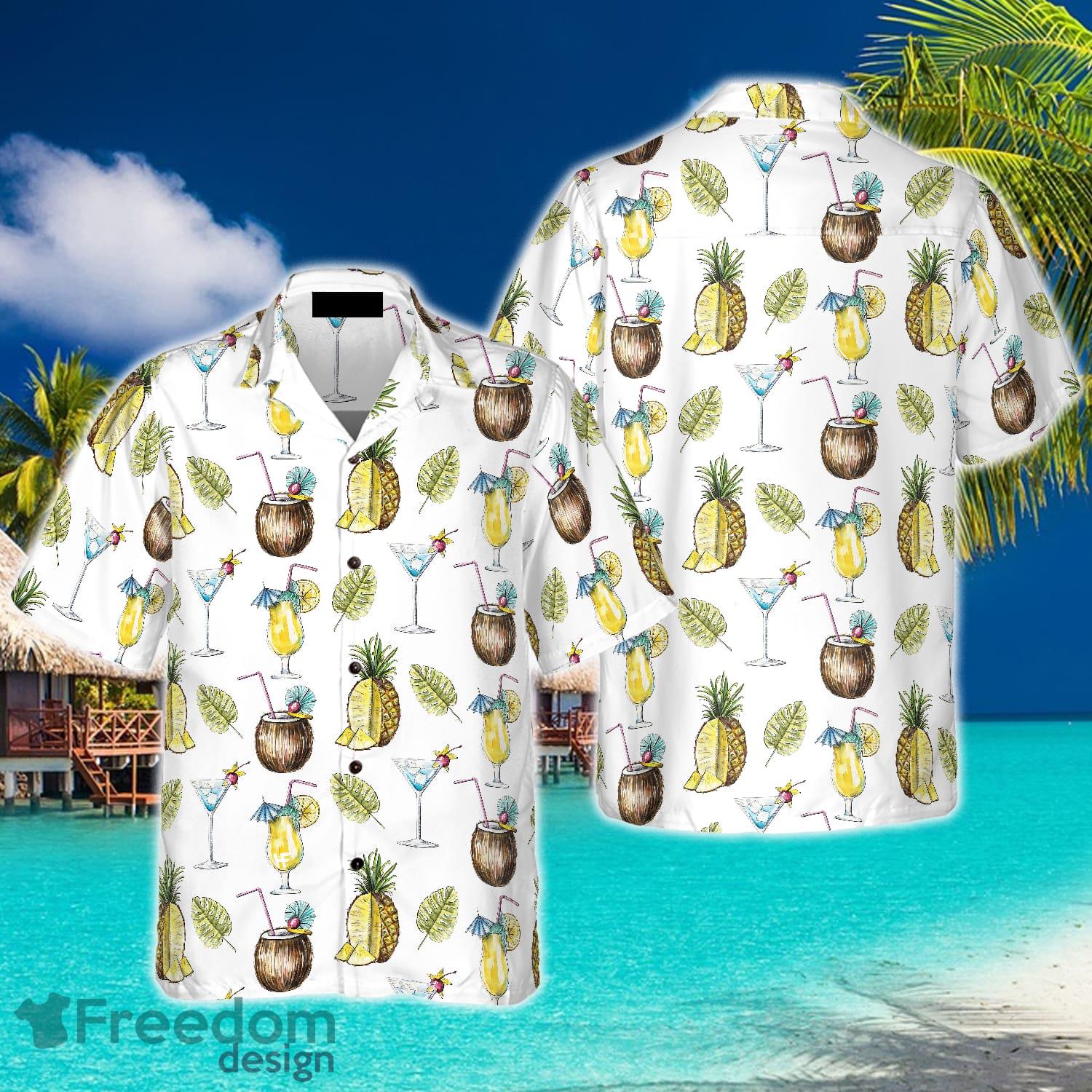 Tropical Coconut Cocktail Shirt Idea Summer Gift For Men And Women ...