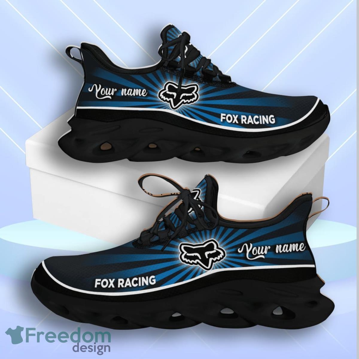 Blue And Black Fox Racing Logo