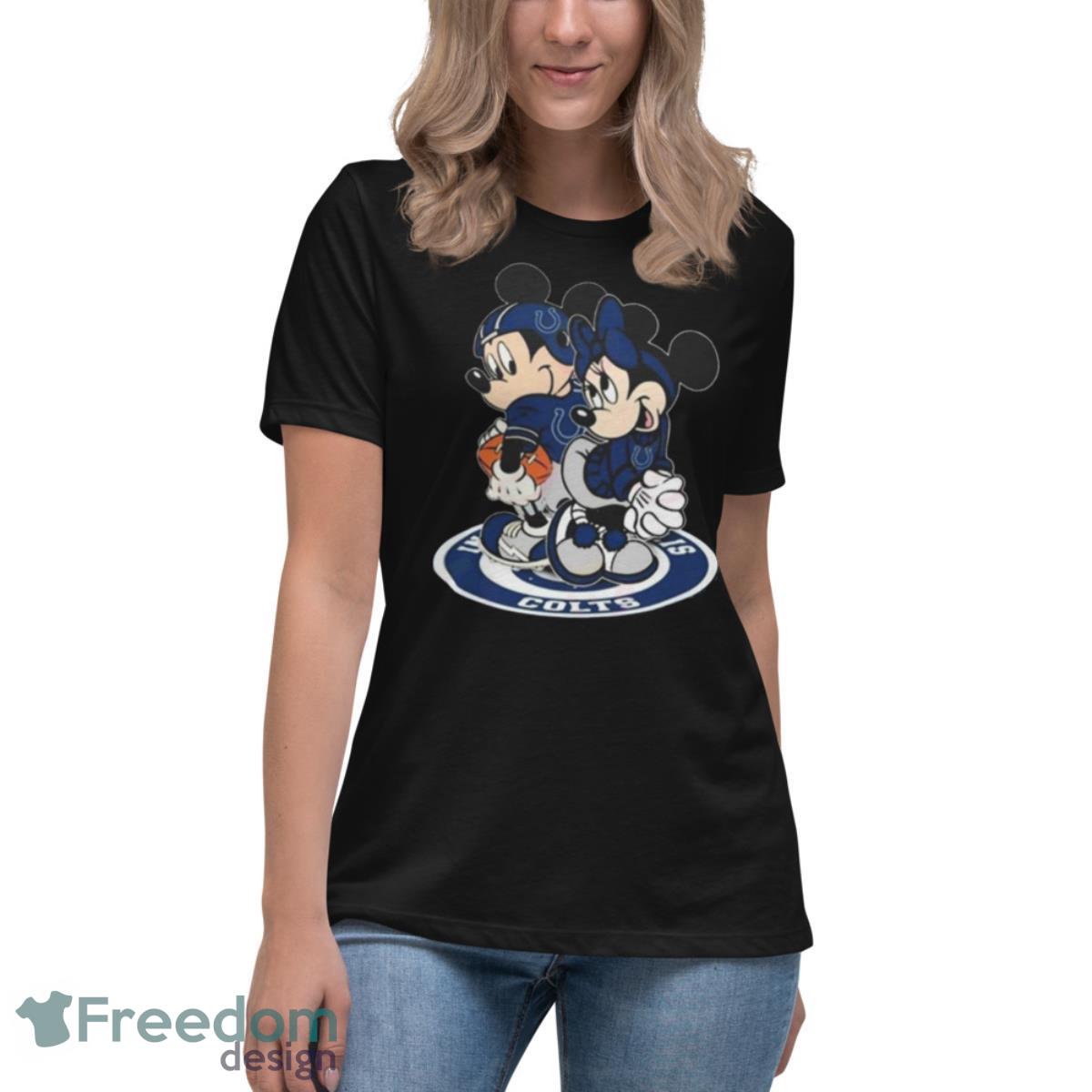 NFL Indianapolis Colts Mickey Mouse And Minnie Mouse Shirt - Freedomdesign