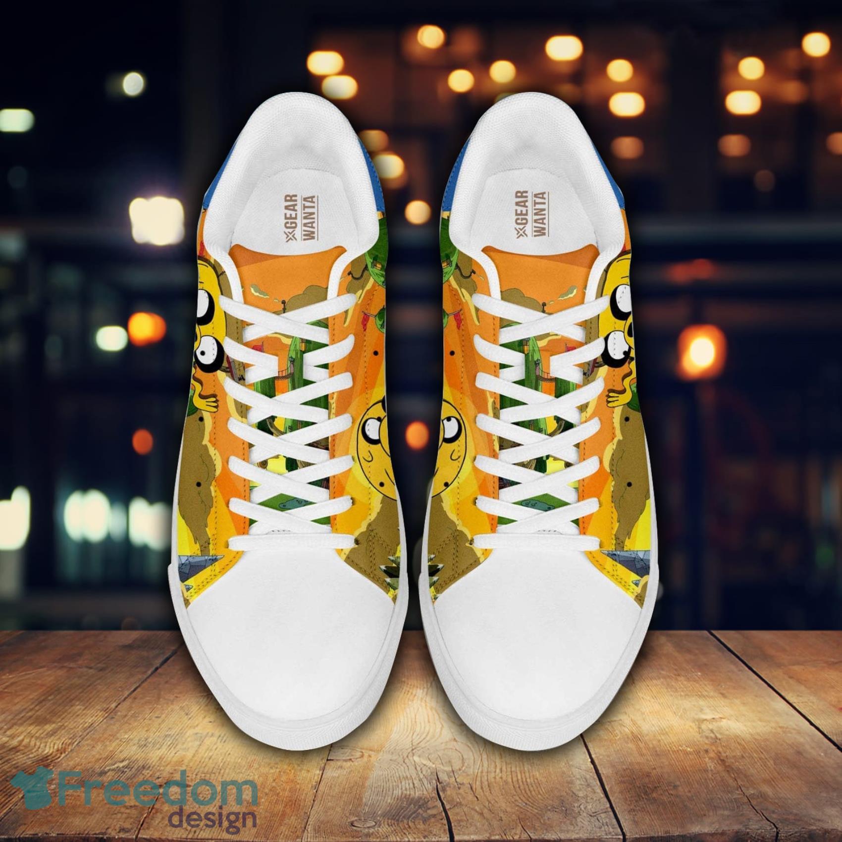 Adventure Time Jake Cartoon Lovely Cute Skate Shoes Gift For Men And ...
