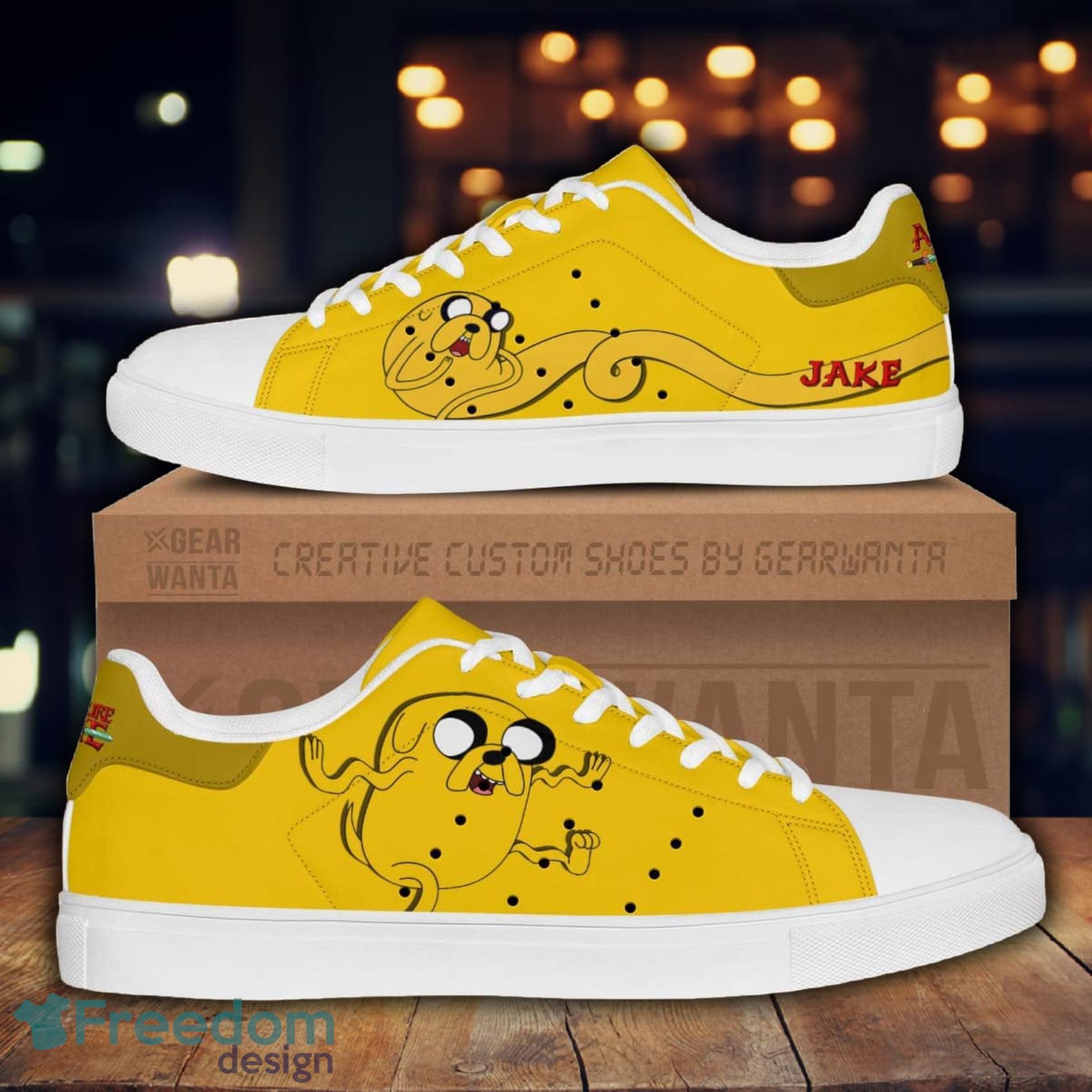 Adventure Time Jake Cartoon Lovely Cute Skate Shoes Gift For Men And ...