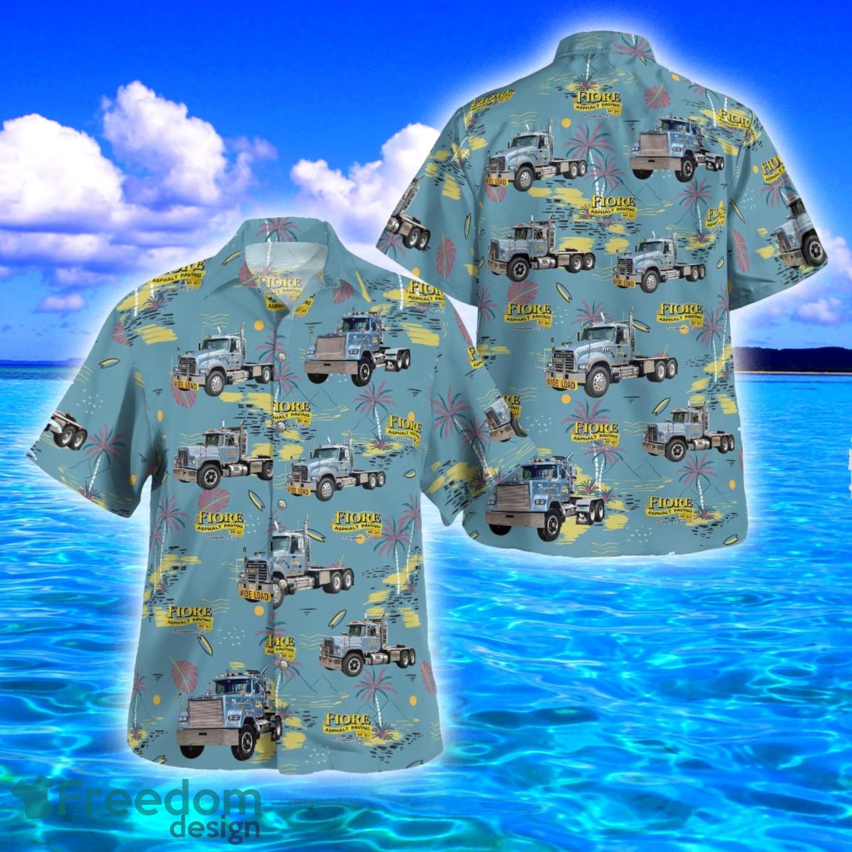 Fiore Asphalt Paving Tropical Style Hawaiian Shirt And Short ...