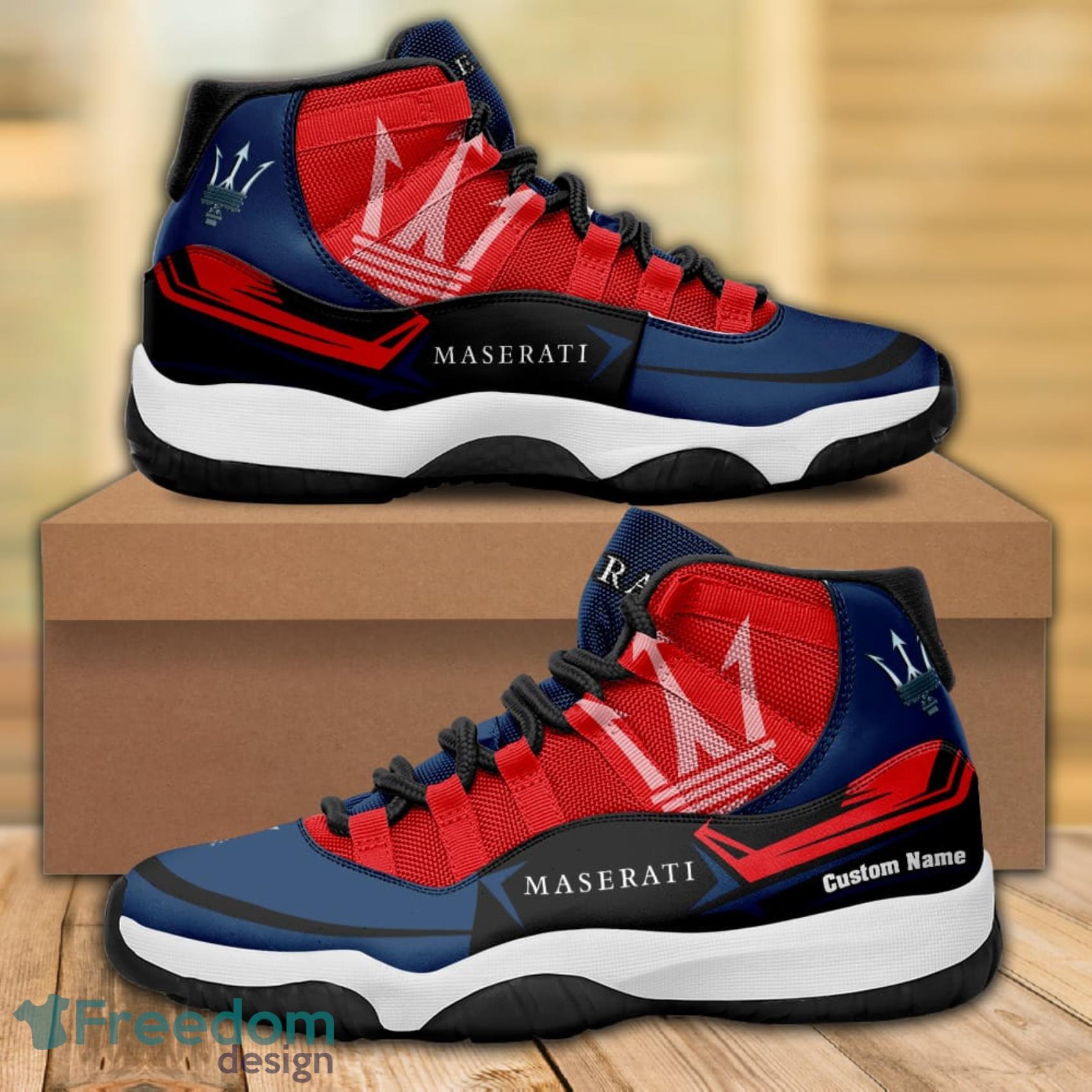 Maserati Custom Name Any Logo Or Air Jordan 11 Shoes Gift For Fans ...