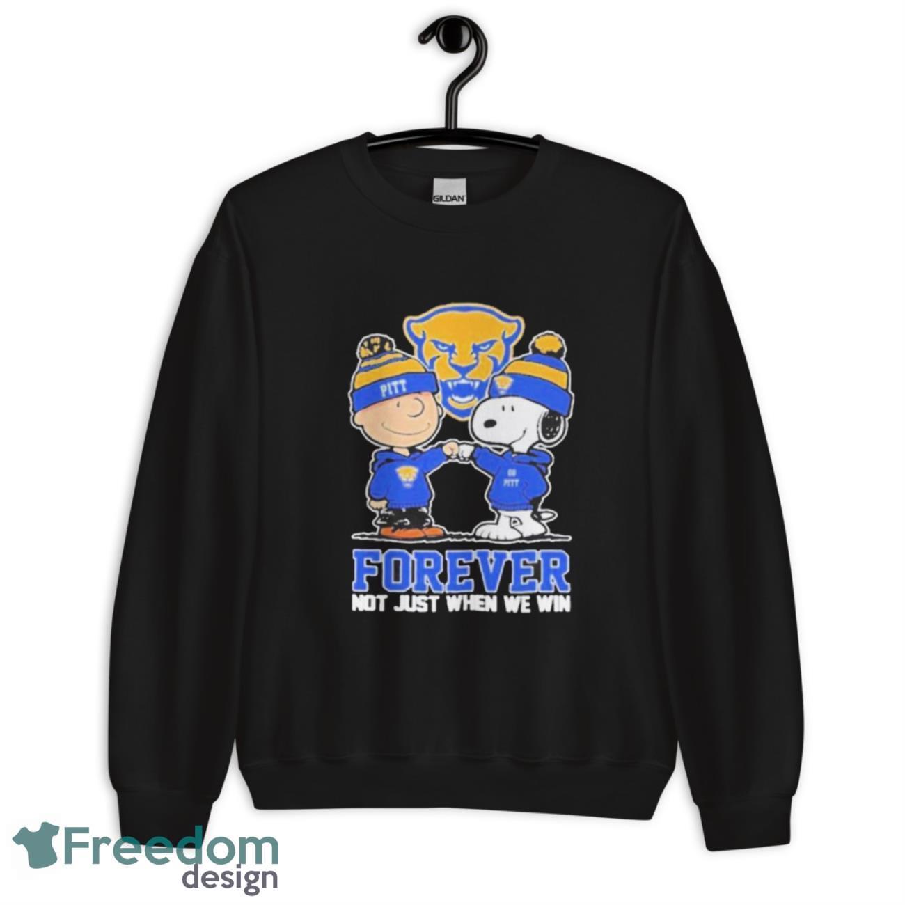 Official Peanuts Charlie Brown And Snoopy Pitt Panthers Forever Not ...
