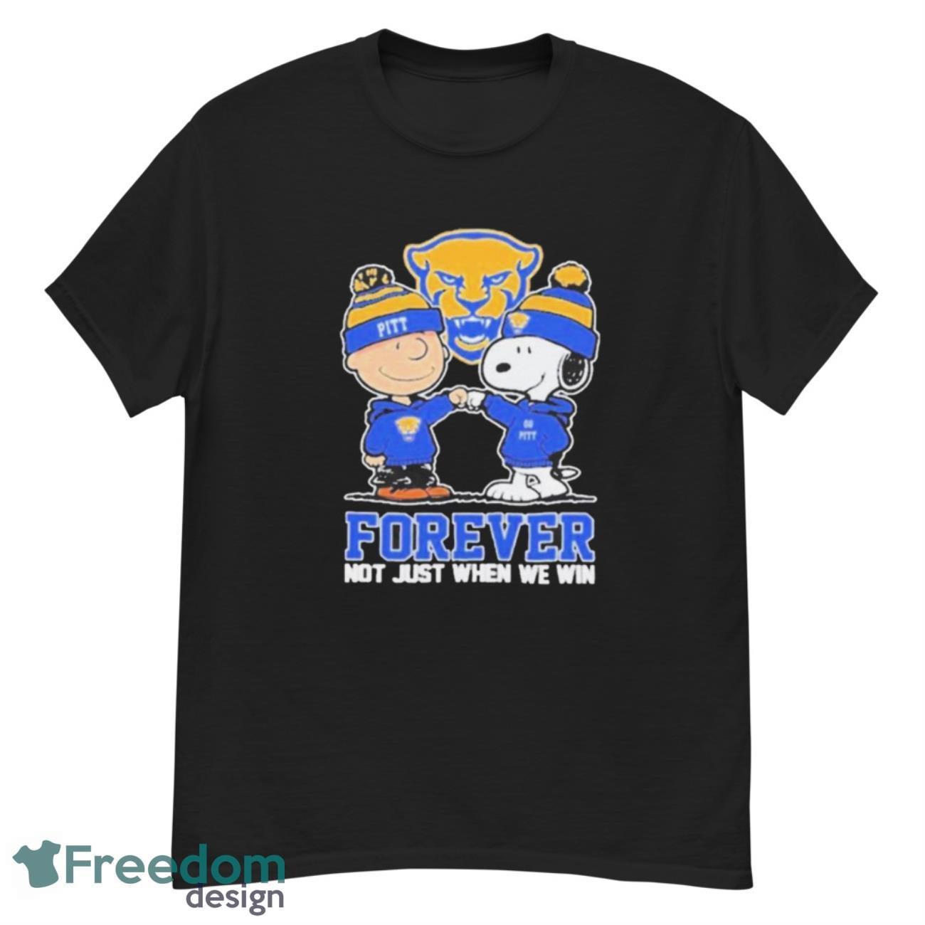 Official Peanuts Charlie Brown And Snoopy Pitt Panthers Forever Not ...