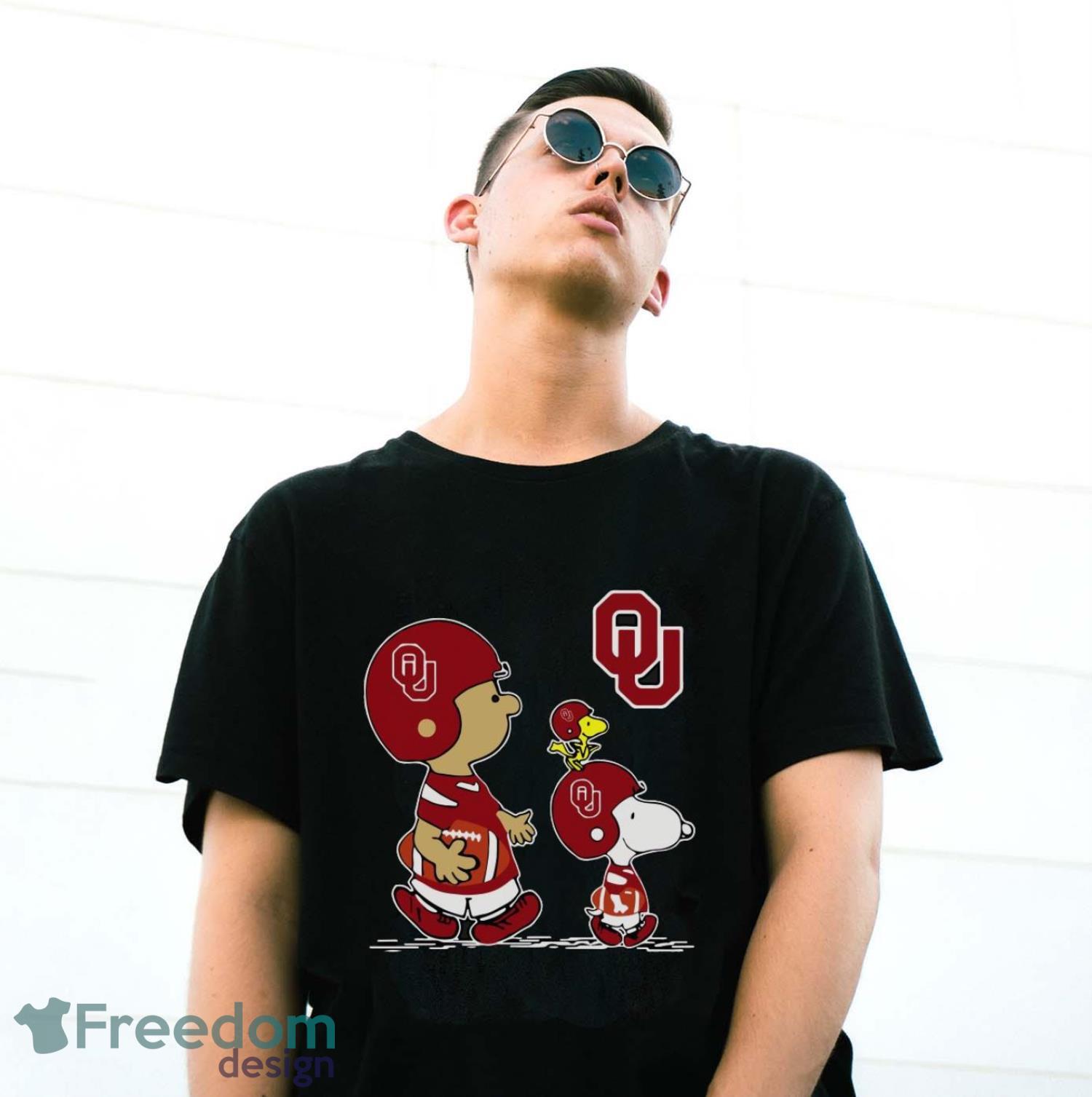 Official The Peanuts Charlie Brown Snoopy Woodstock Oklahoma Sooners ...