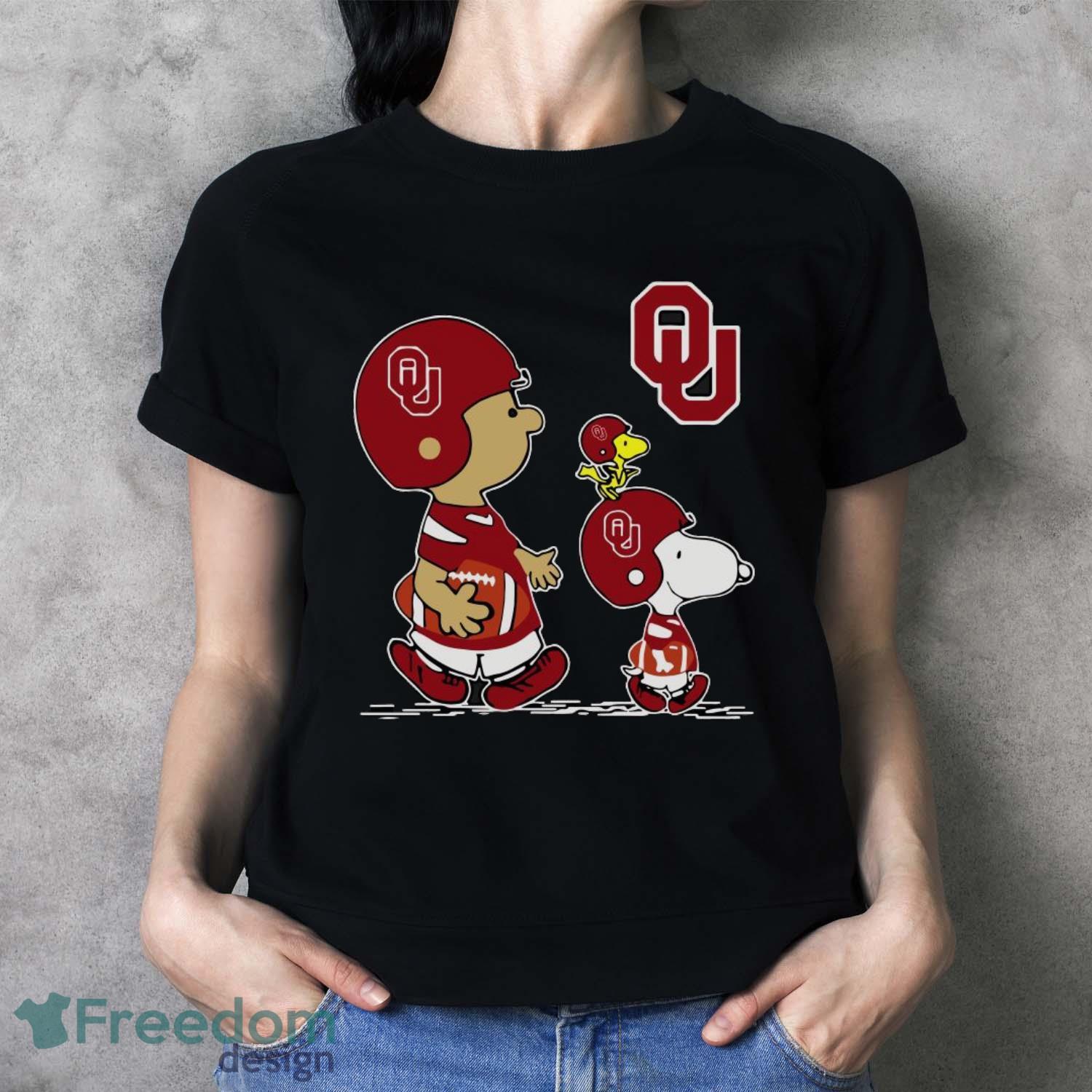 Official The Peanuts Charlie Brown Snoopy Woodstock Oklahoma Sooners ...