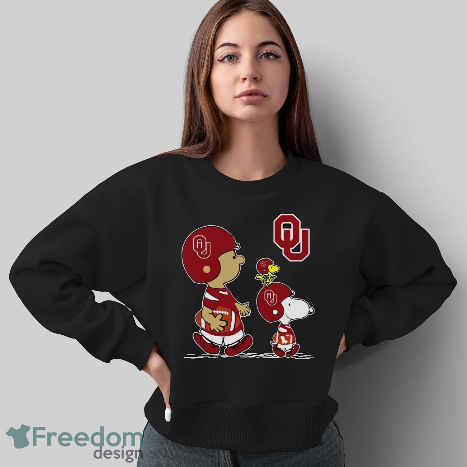 Official The Peanuts Charlie Brown Snoopy Woodstock Oklahoma Sooners ...