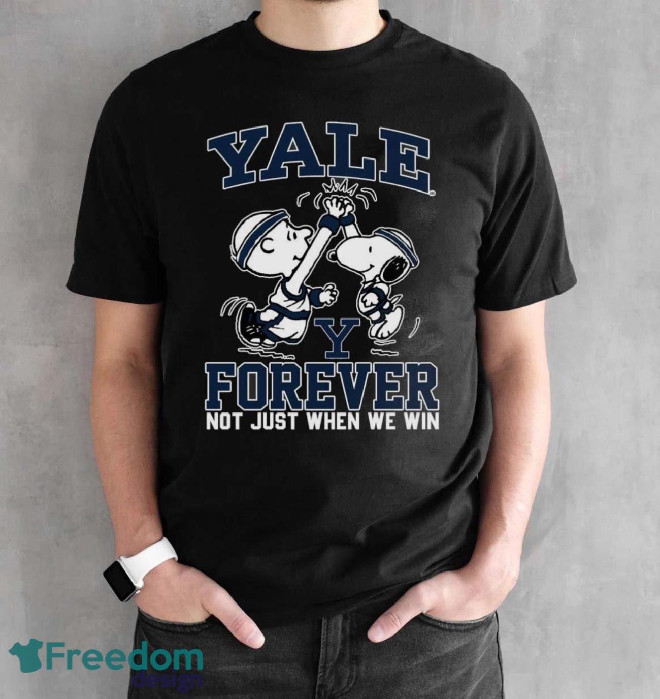 Peanuts Snoopy And Charlie Brown Yale Bulldogs High Five Forever Not ...